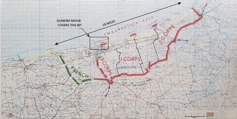 Dunkirk evacuation beaches Map – Baldwin Battlefield Tours
